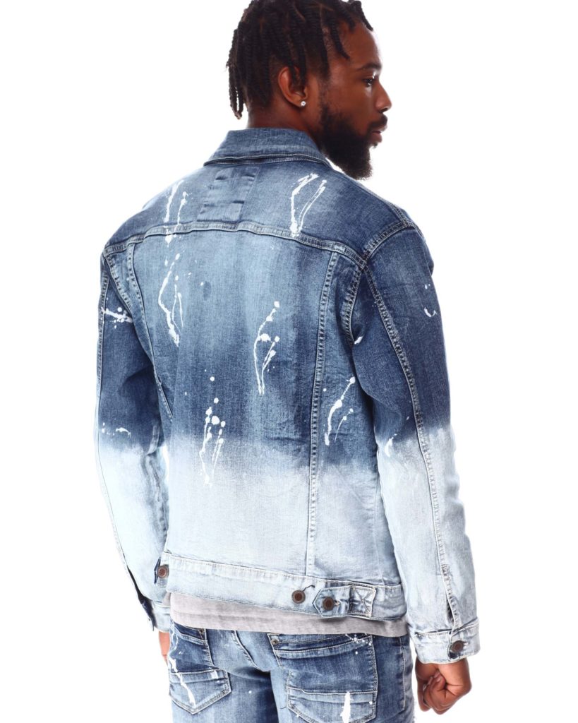 BLEACH EFFECT DENIM PAINT JACKET - Foriver Garment Pty Ltd